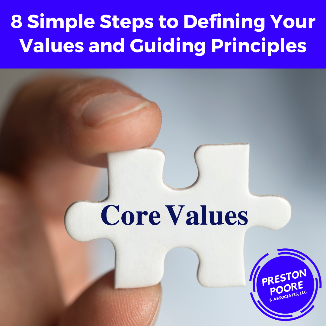 8 Simple Steps to Defining Your Values and Guiding Principles - Preston ...